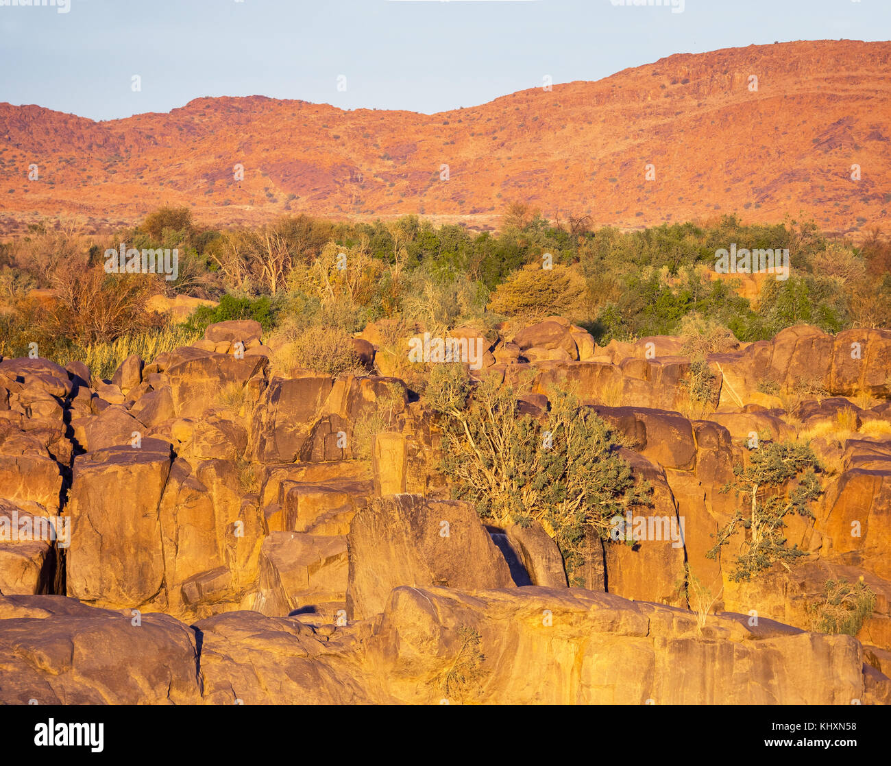 Golden hour waterfall High Resolution Stock Photography and Images - Alamy