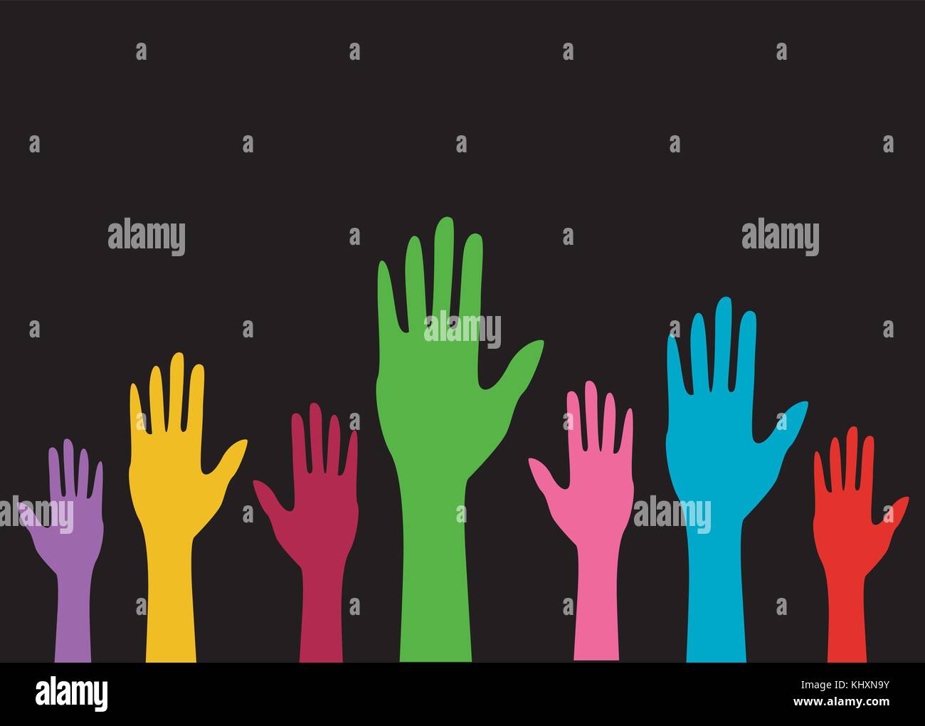 hands vector illustration on white background Stock Vector Image & Art ...