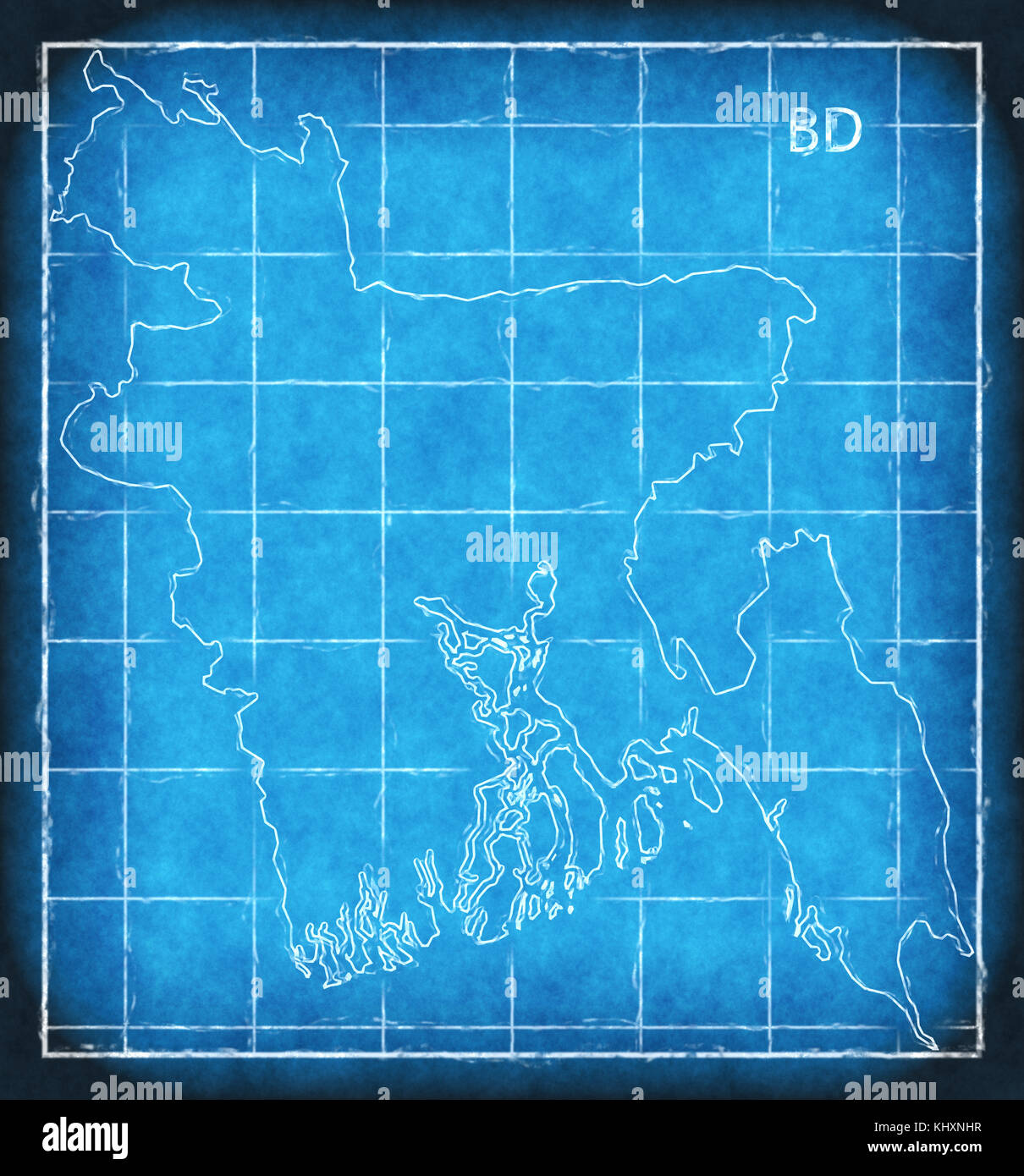 Bangladesh map artwork hi-res stock photography and images - Alamy
