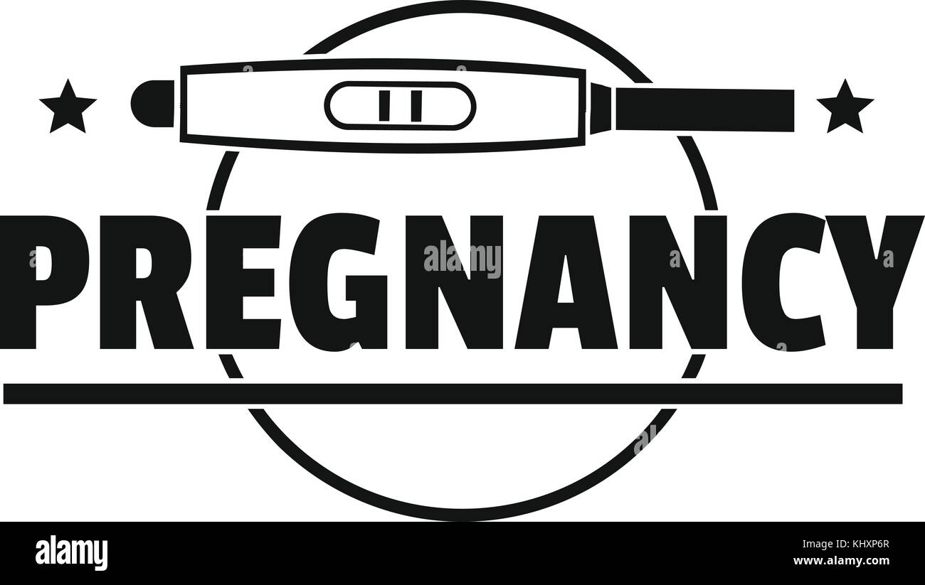 Pregnancy test logo, simple black style Stock Vector Image & Art - Alamy