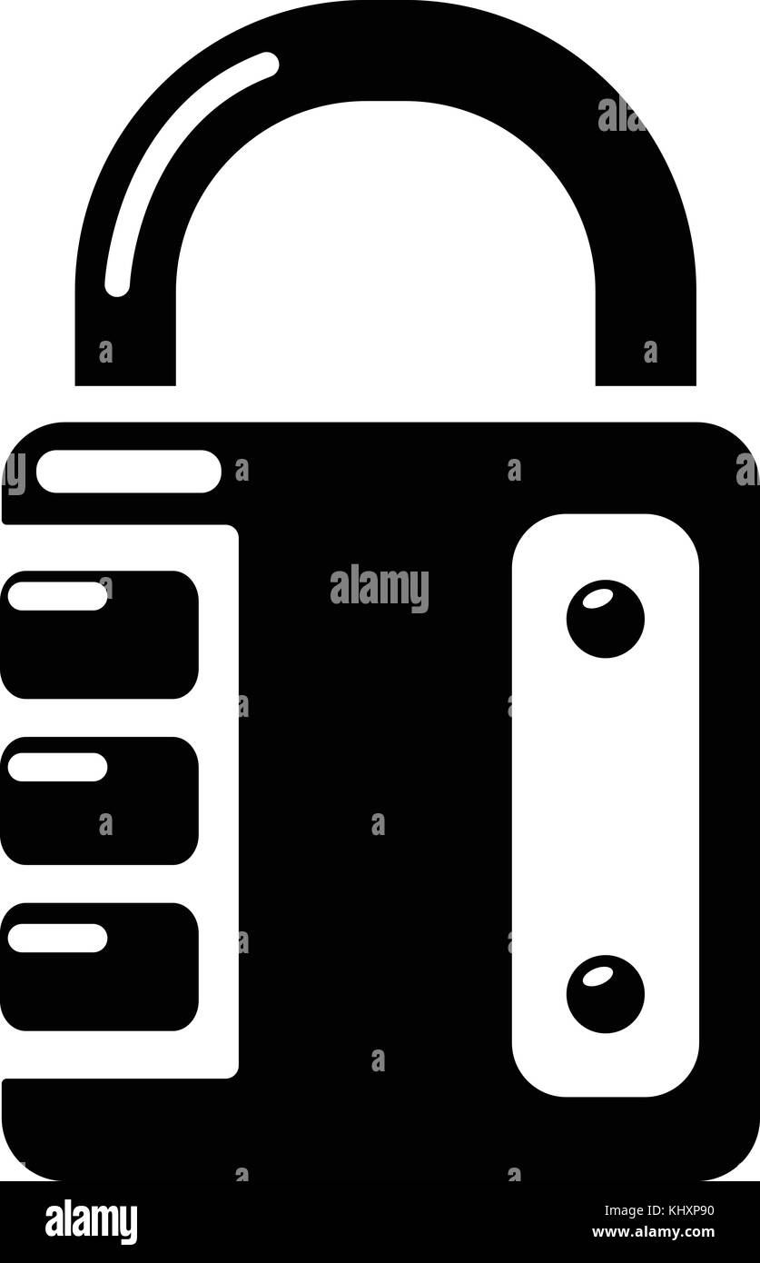 Lock system icon, simple black style Stock Vector Image & Art - Alamy