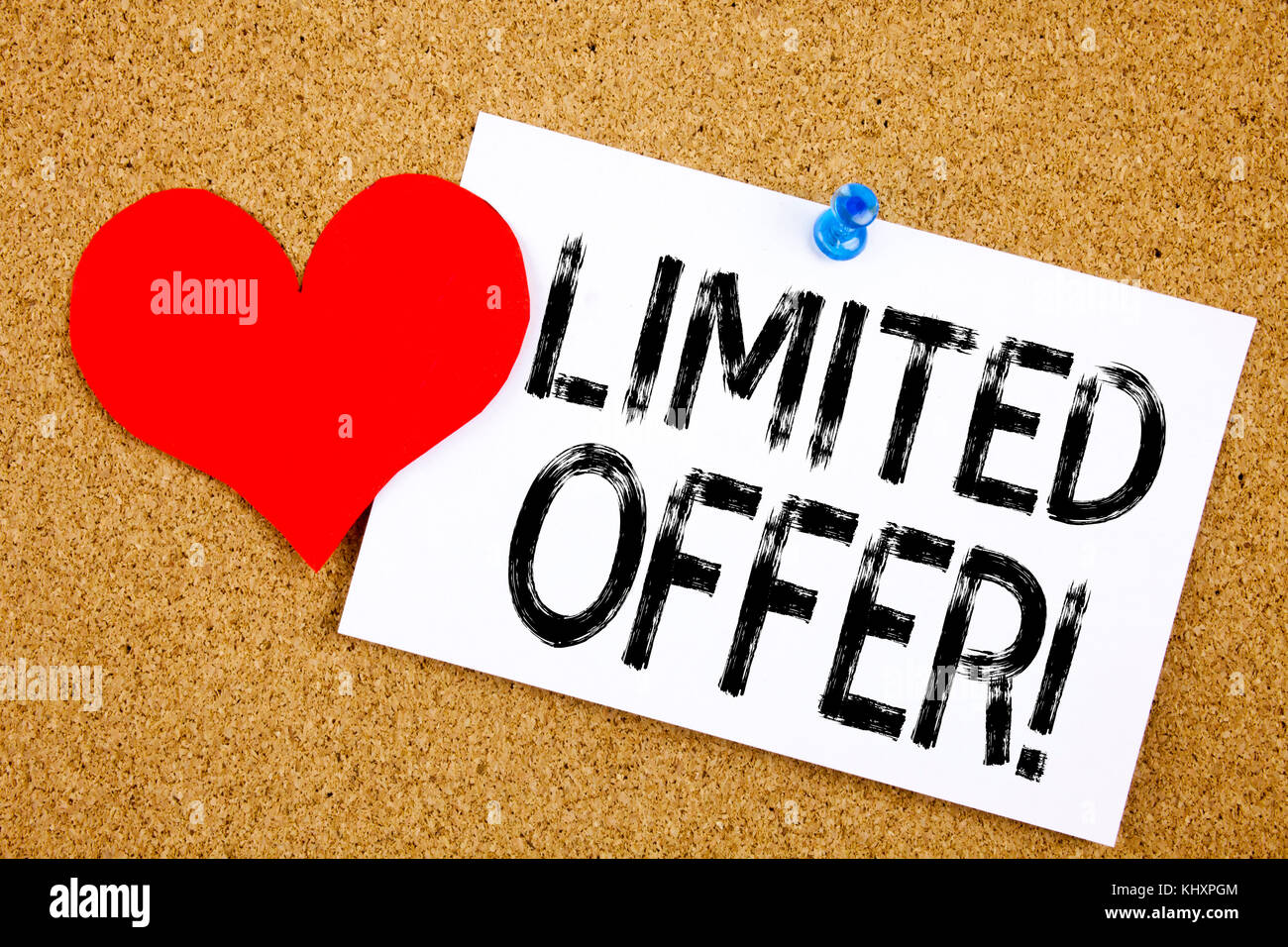 Conceptual hand writing text caption inspiration showing Limited Offer ...