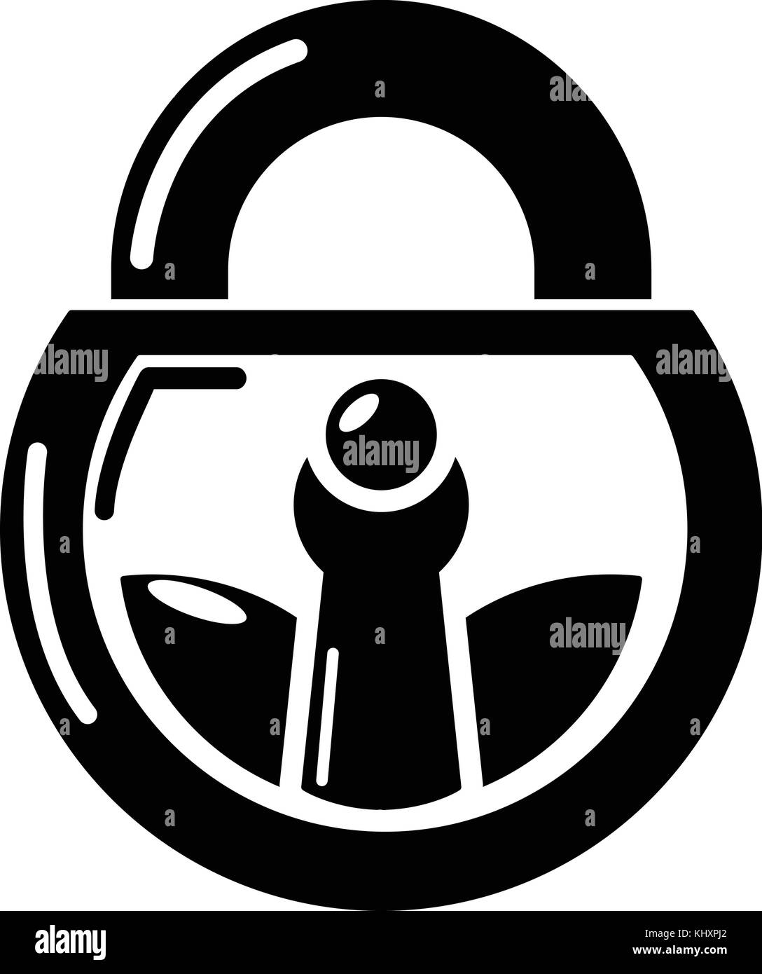 Lock vintage icon, simple black style Stock Vector Image & Art - Alamy