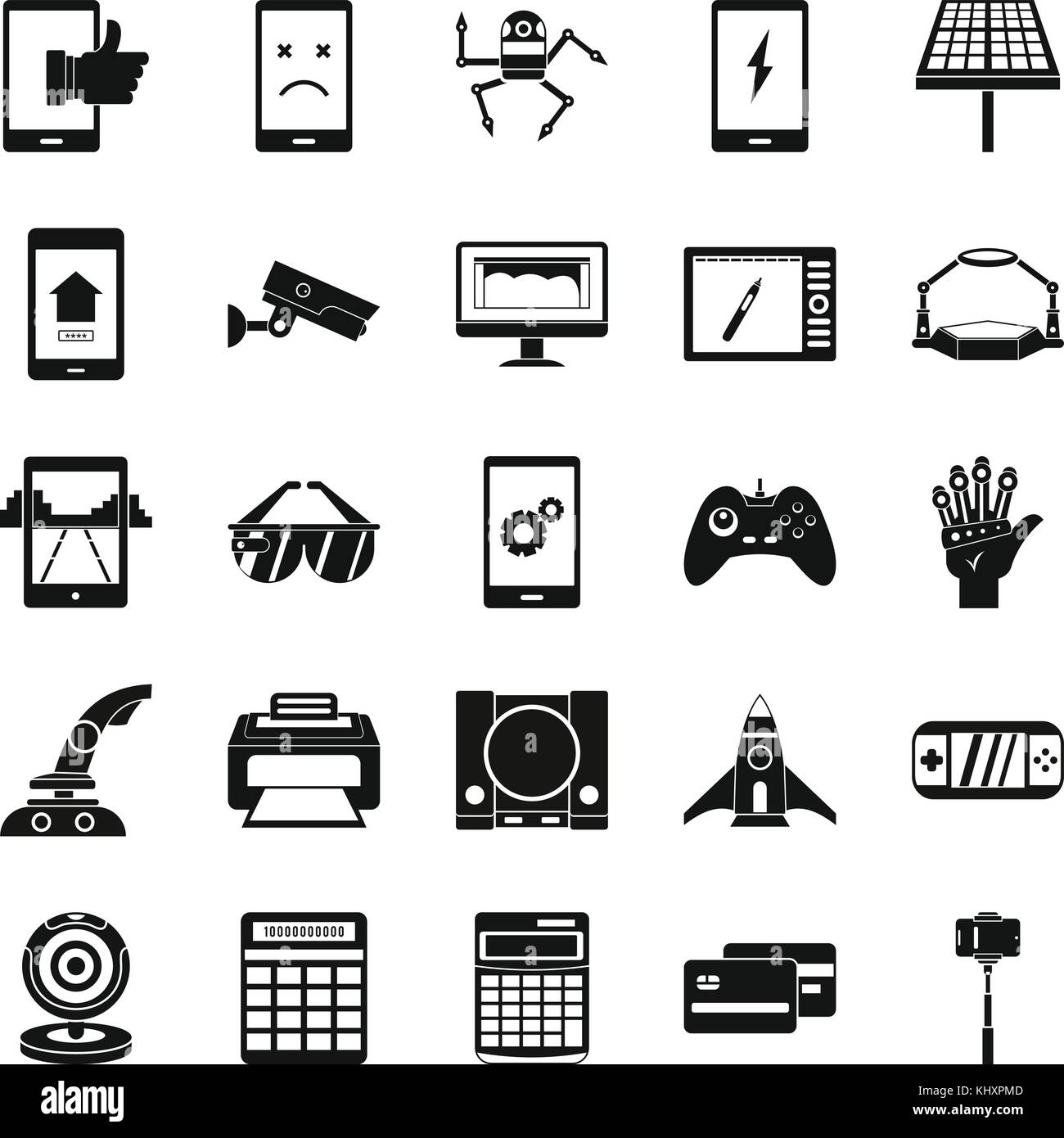 Installation icons set, simple style Stock Vector Image & Art - Alamy