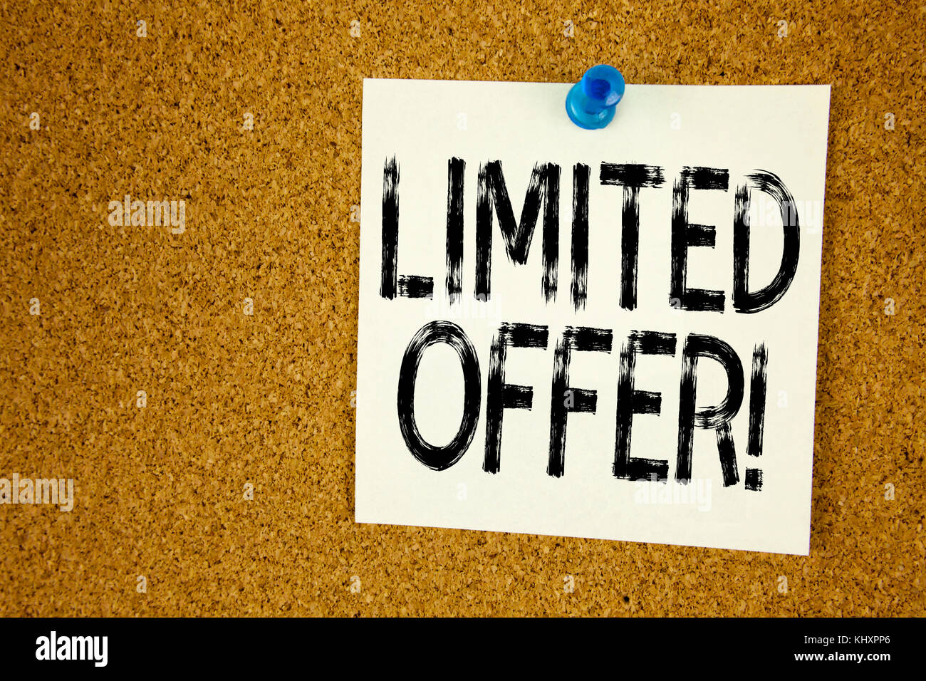 Conceptual hand writing text caption inspiration showing Limited Offer ...