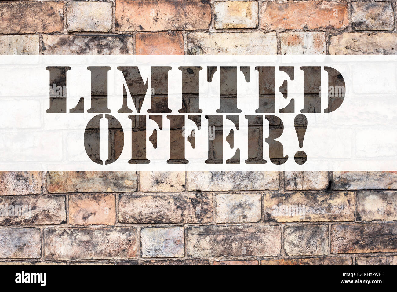 Conceptual announcement text caption inspiration showing Limited Offer ...