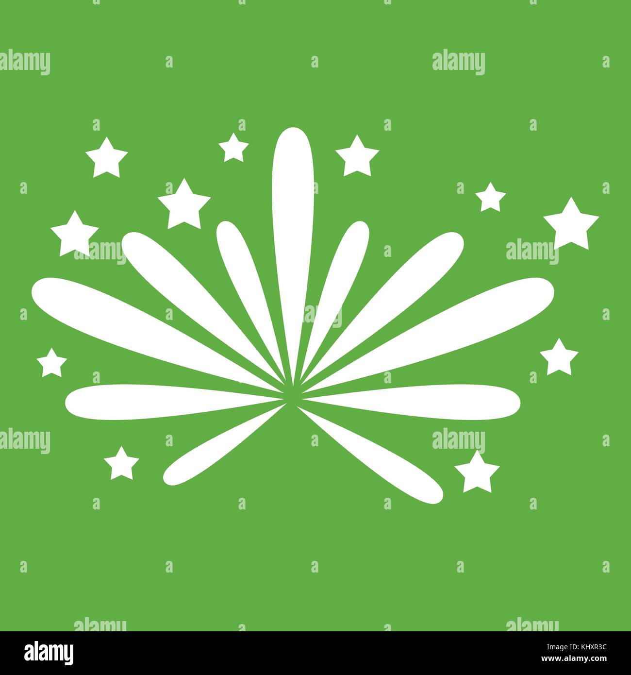 Fireworks icon green Stock Vector Image & Art - Alamy