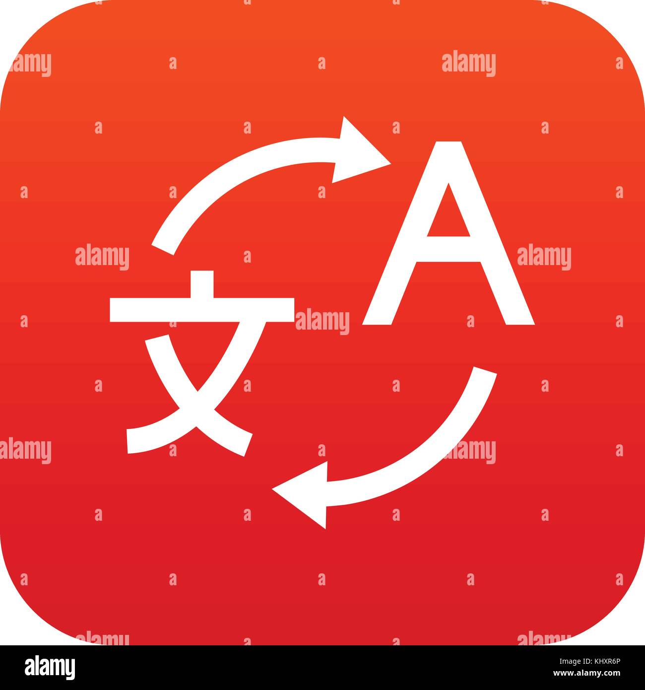 Translating icon digital red Stock Vector Image & Art - Alamy