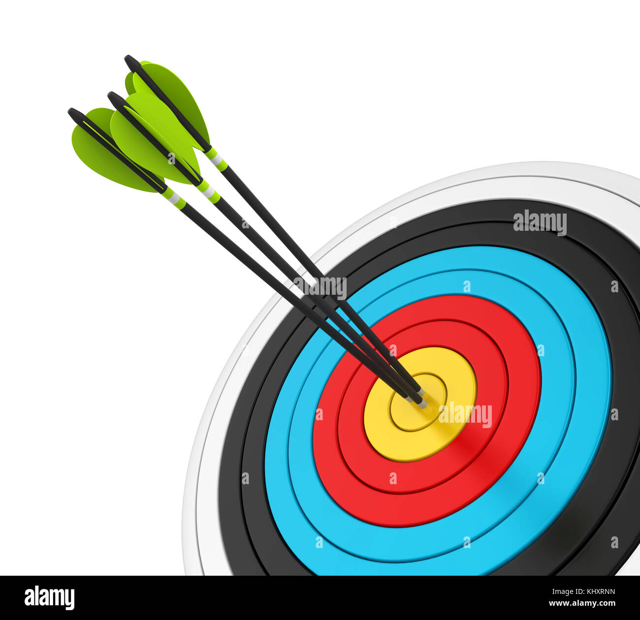 Archery Target Isolated Stock Photo - Alamy