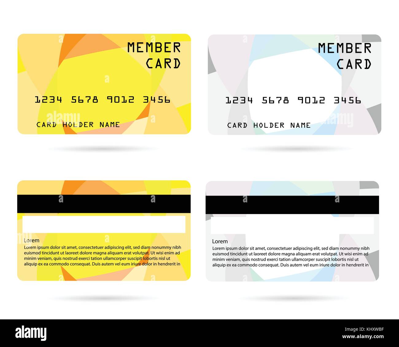 member card, business VIP card, design for privilege member,vector ...