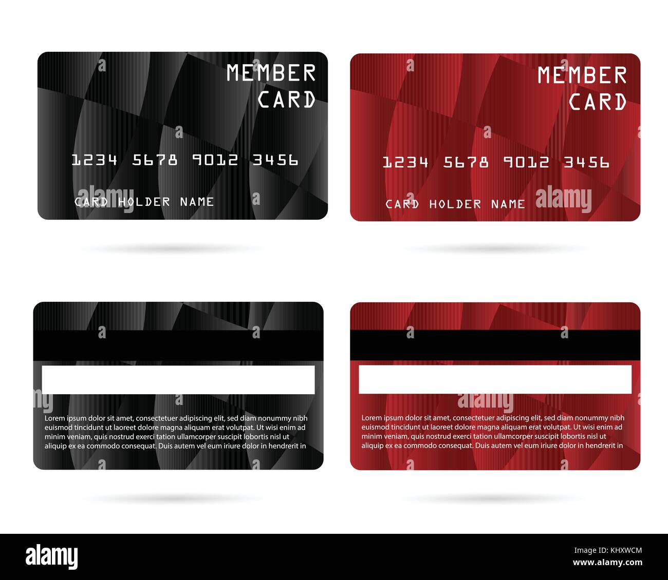 member card, business VIP card, design for privilege member,vector ...