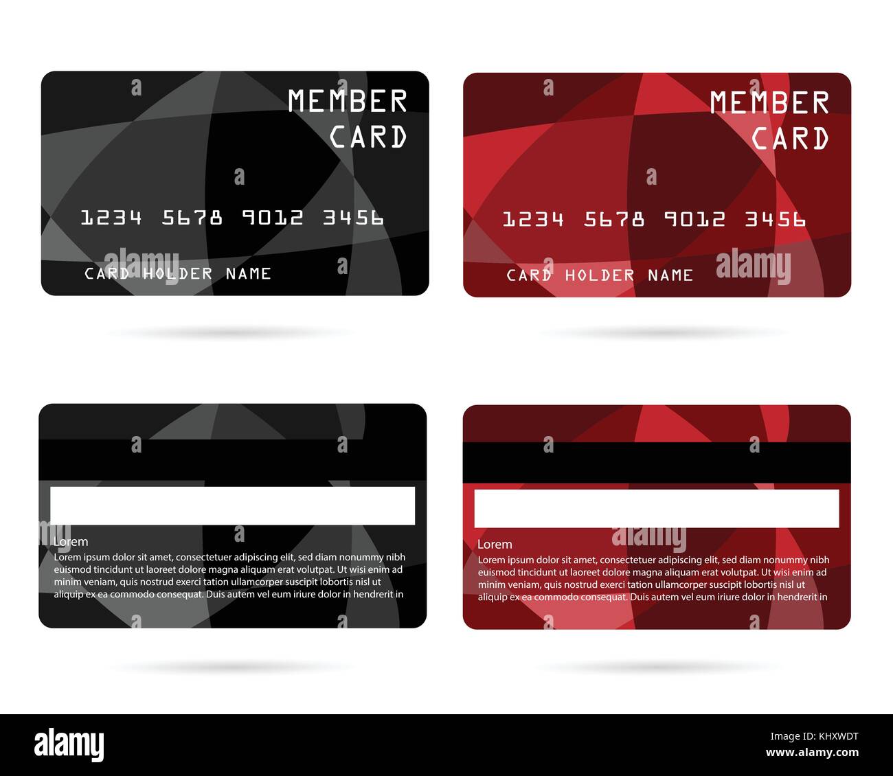 member card, business VIP card, design for privilege member,vector ...