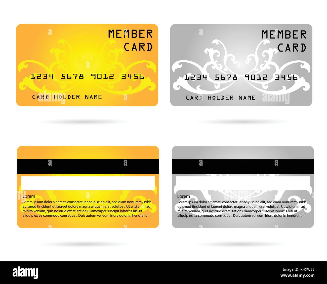 member card, business VIP card, design for privilege member,vector ...