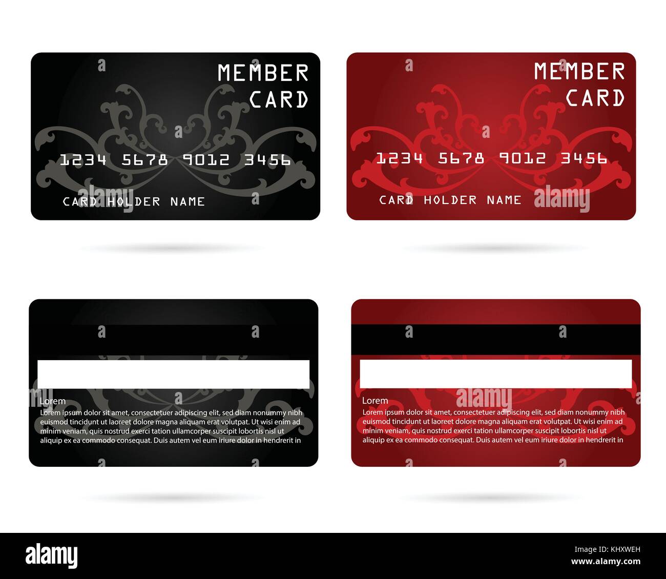 member card, business VIP card, design for privilege member,vector ...