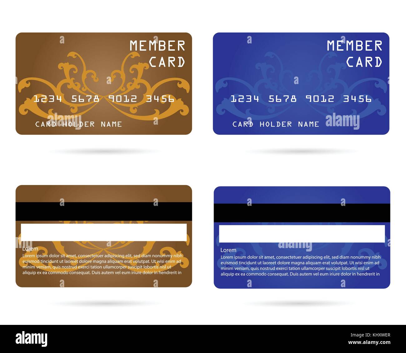 member card, business VIP card, design for privilege member,vector ...