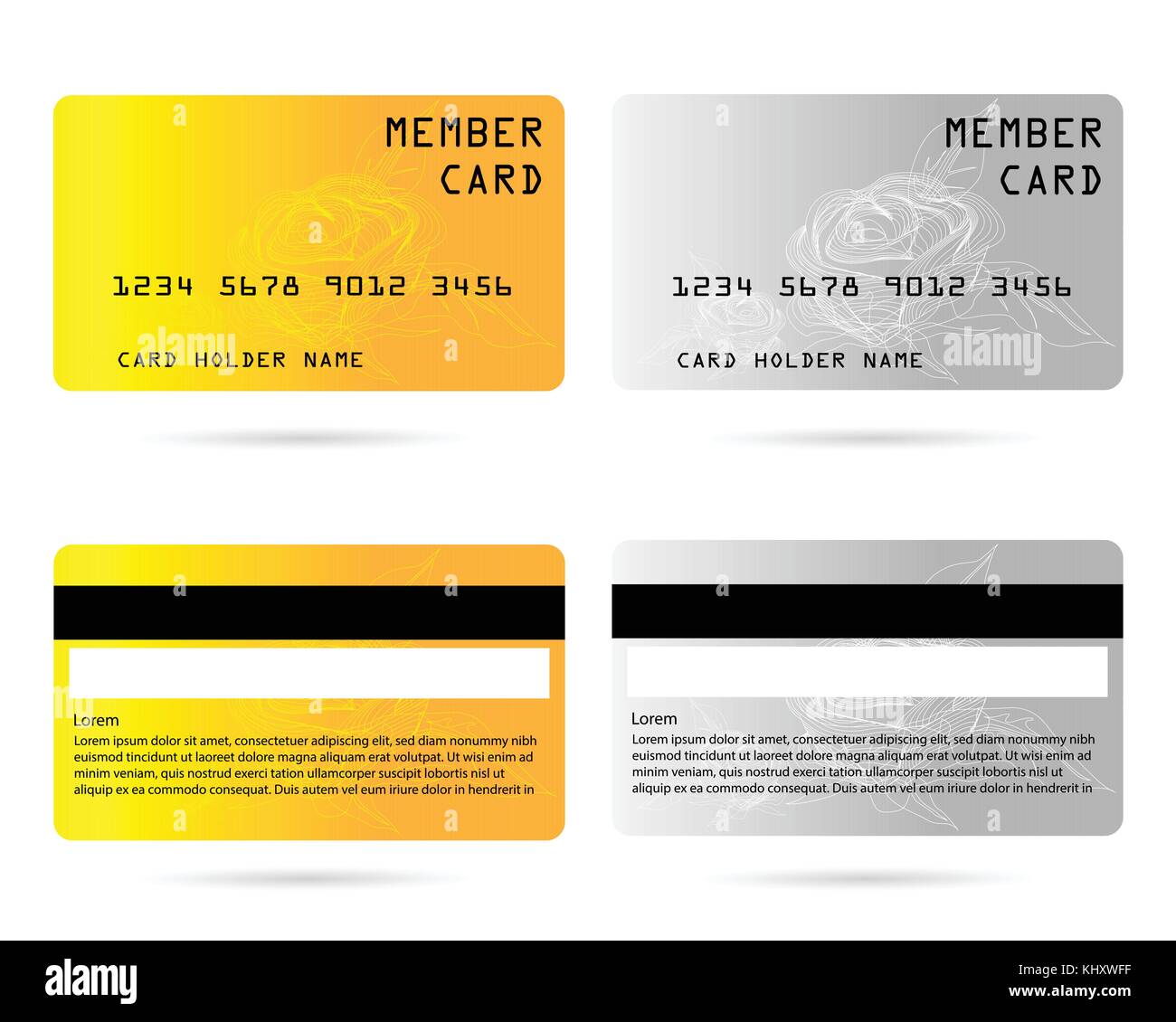 member card, business VIP card, design for privilege member,vector ...