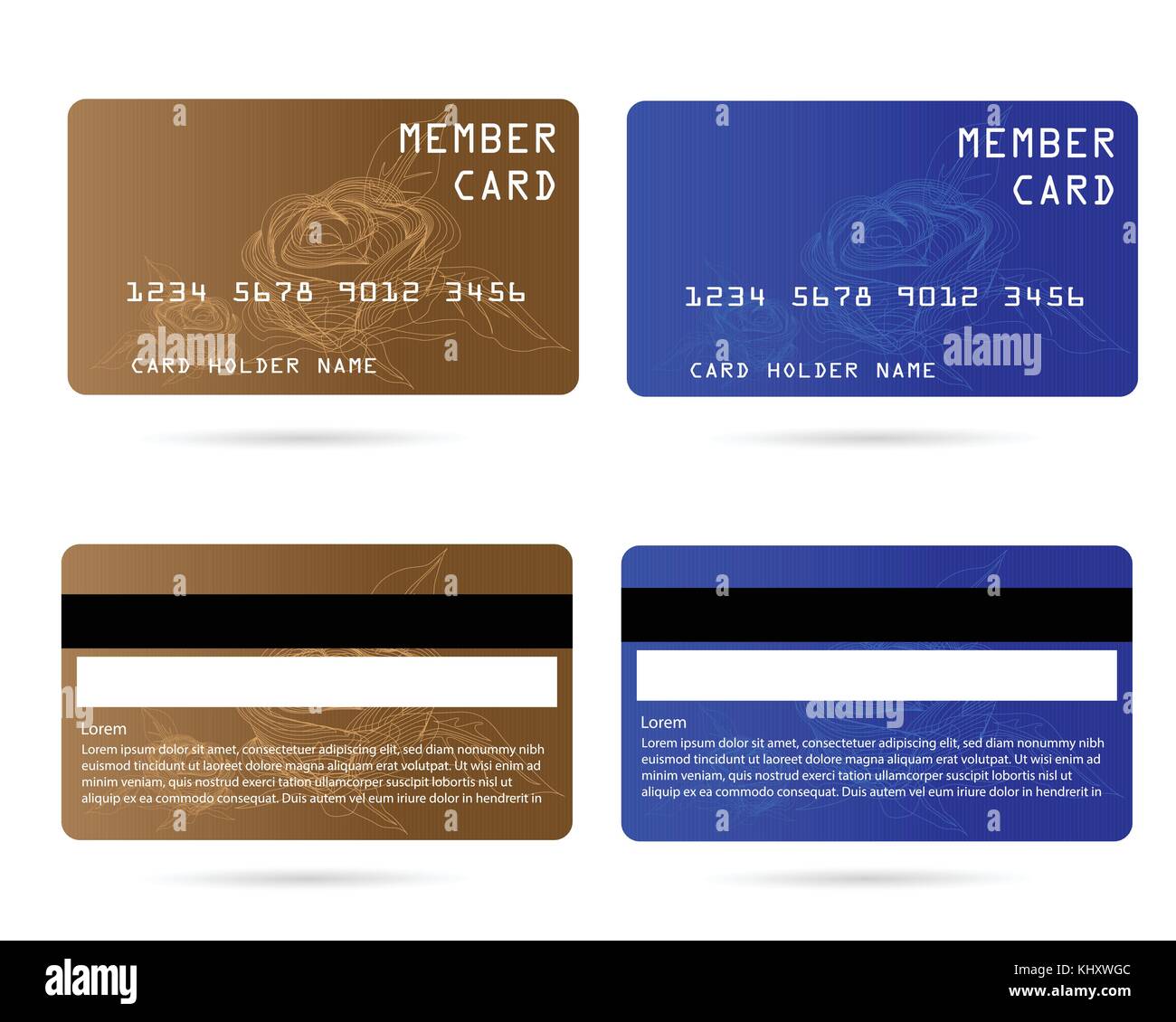 member card, business VIP card, design for privilege member,vector ...