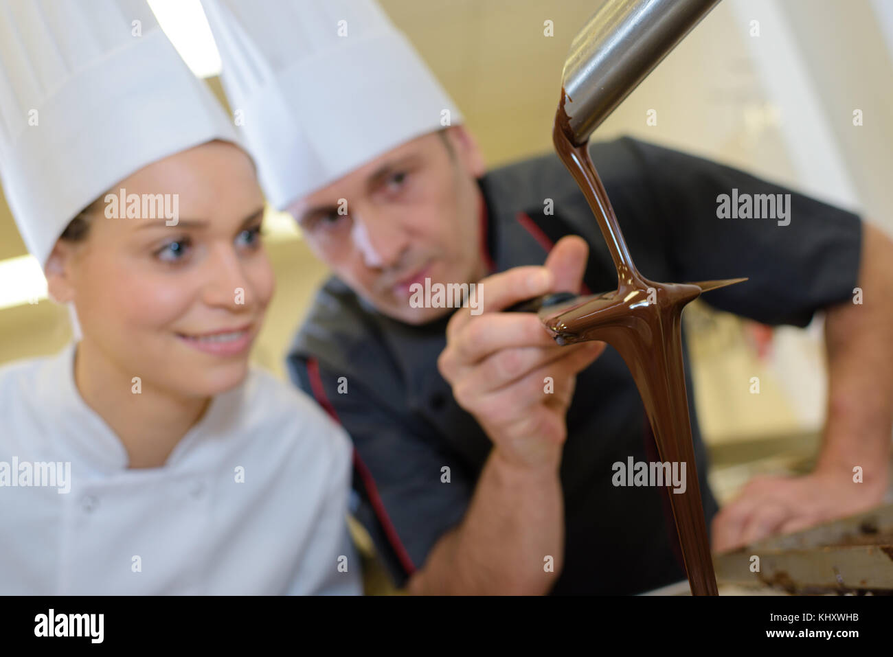 preparing homemade chocolate Stock Photo - Alamy