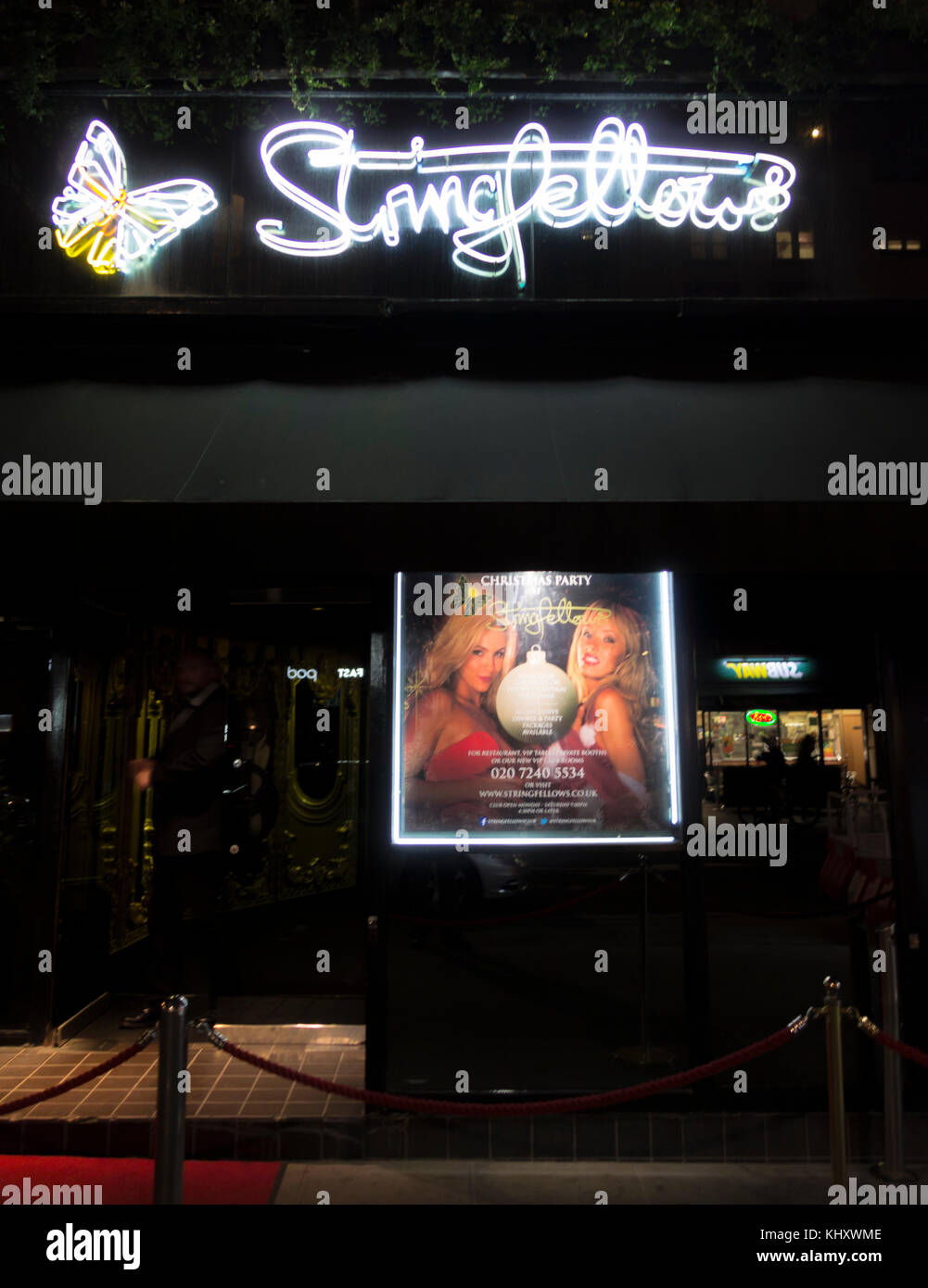 Stringfellows a glamorous gentleman's club in the west end of London ...