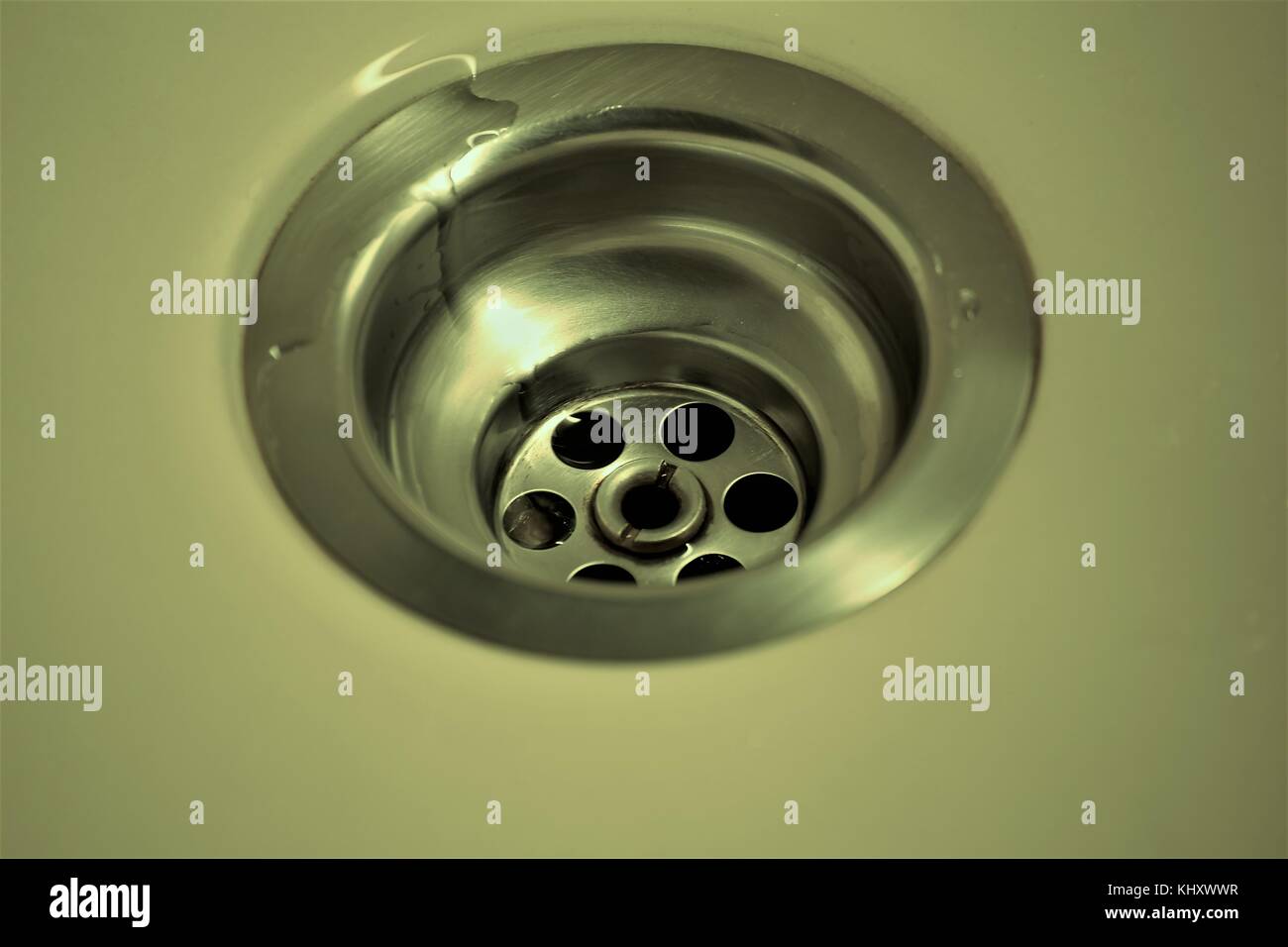 An Image of a drain - kitchen Stock Photo - Alamy