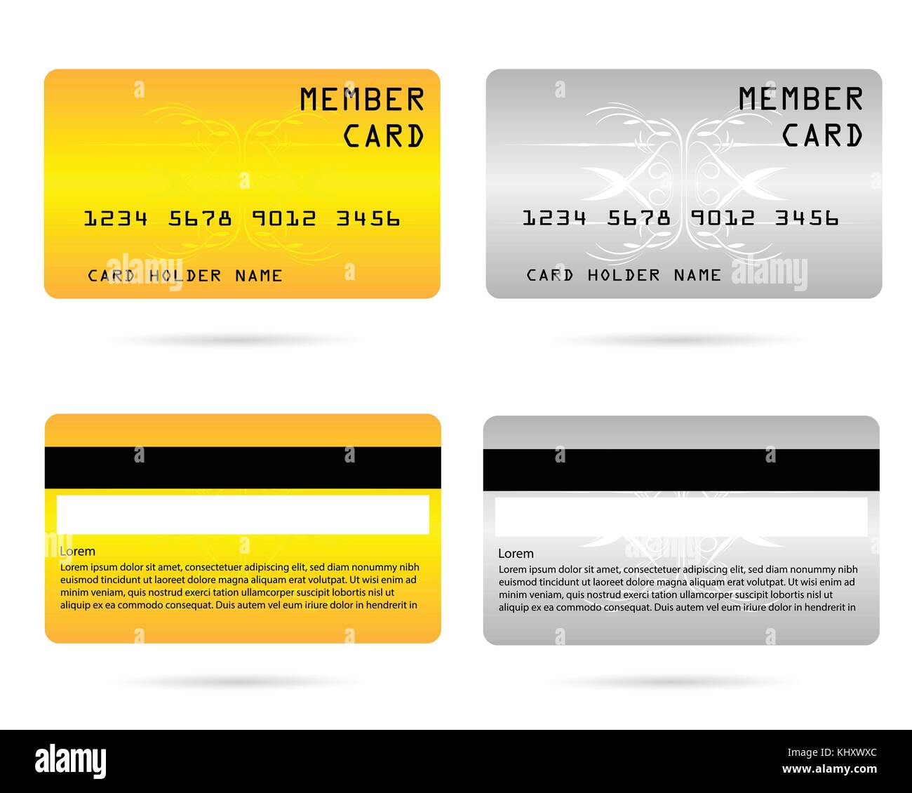 member card, business VIP card, design for privilege member,vector ...