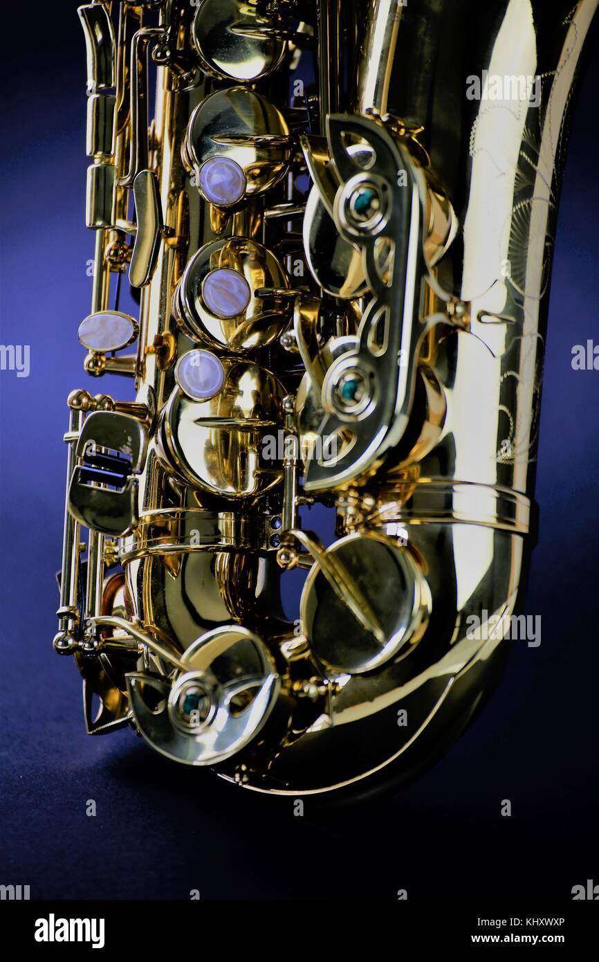 An Image of a Saxophone - music Stock Photo - Alamy