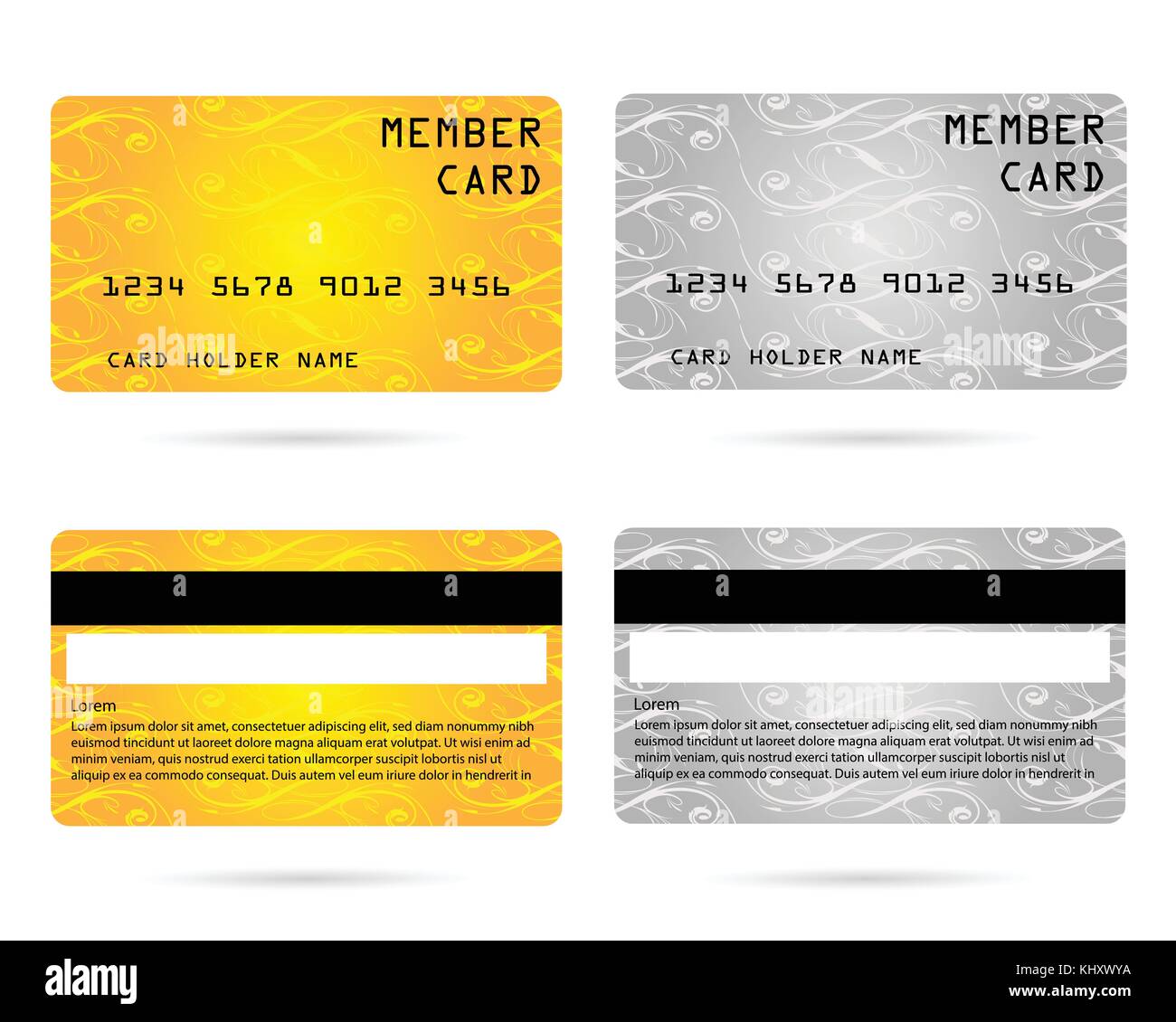 member card, business VIP card, design for privilege member,vector ...