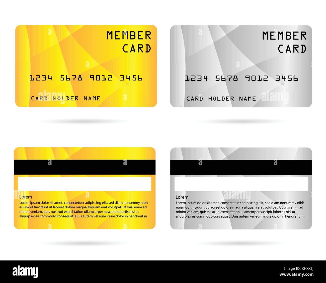 member card, business VIP card, design for privilege member,vector ...
