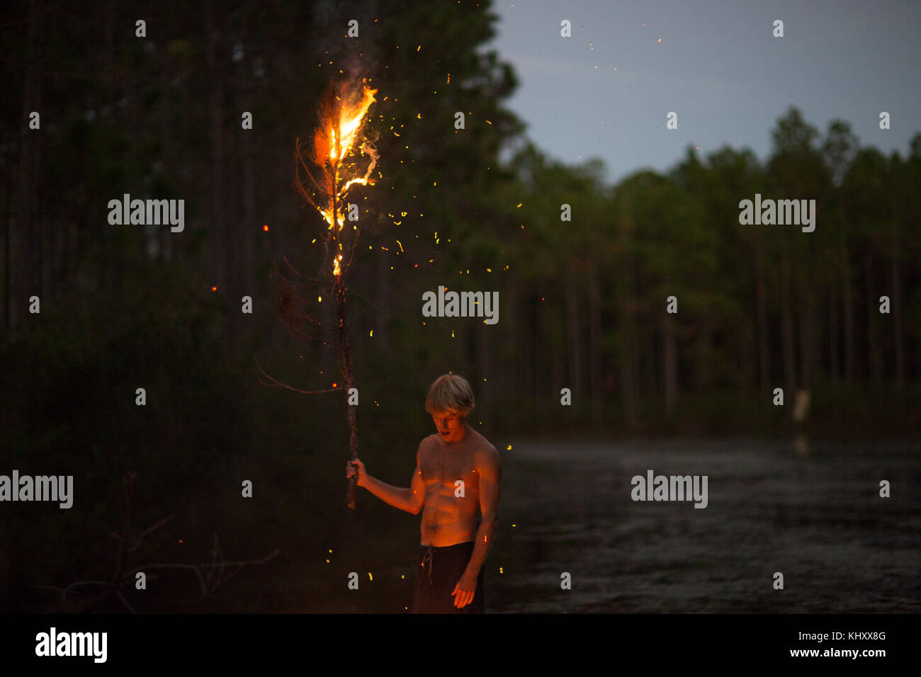 Burning branch hi-res stock photography and images - Alamy
