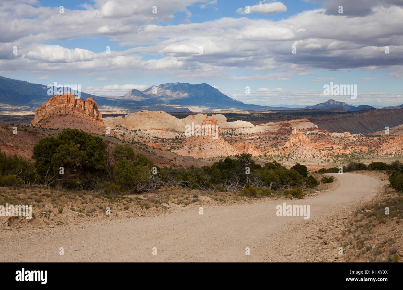 Landscape with Burr Trail Road in Grand-Escalante National Monument ...
