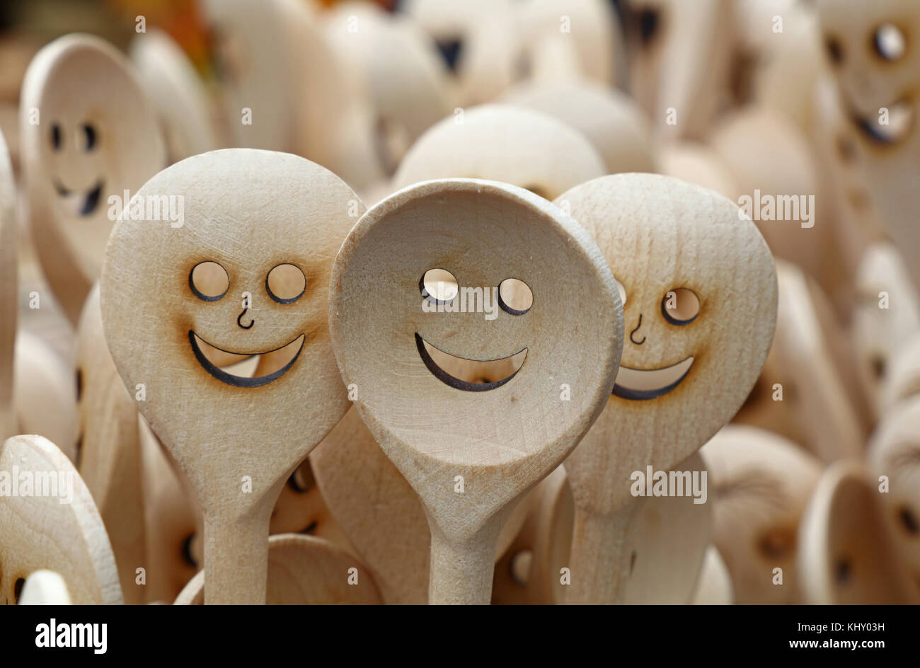 Carved wooden spoons hi-res stock photography and images - Alamy