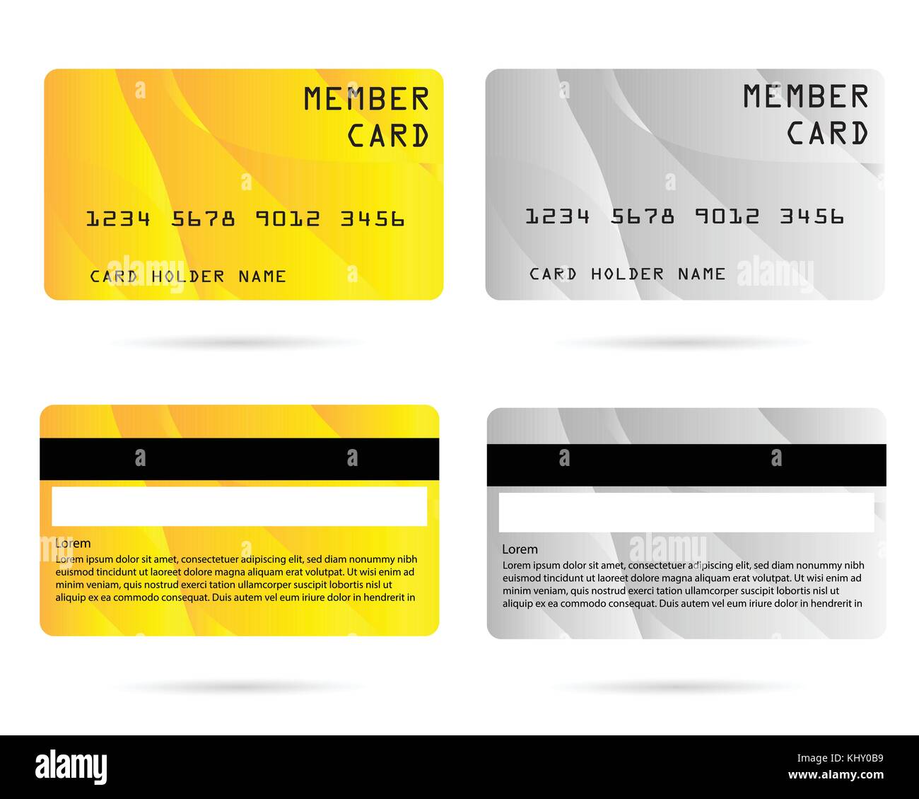member card, business VIP card, design for privilege member,vector ...