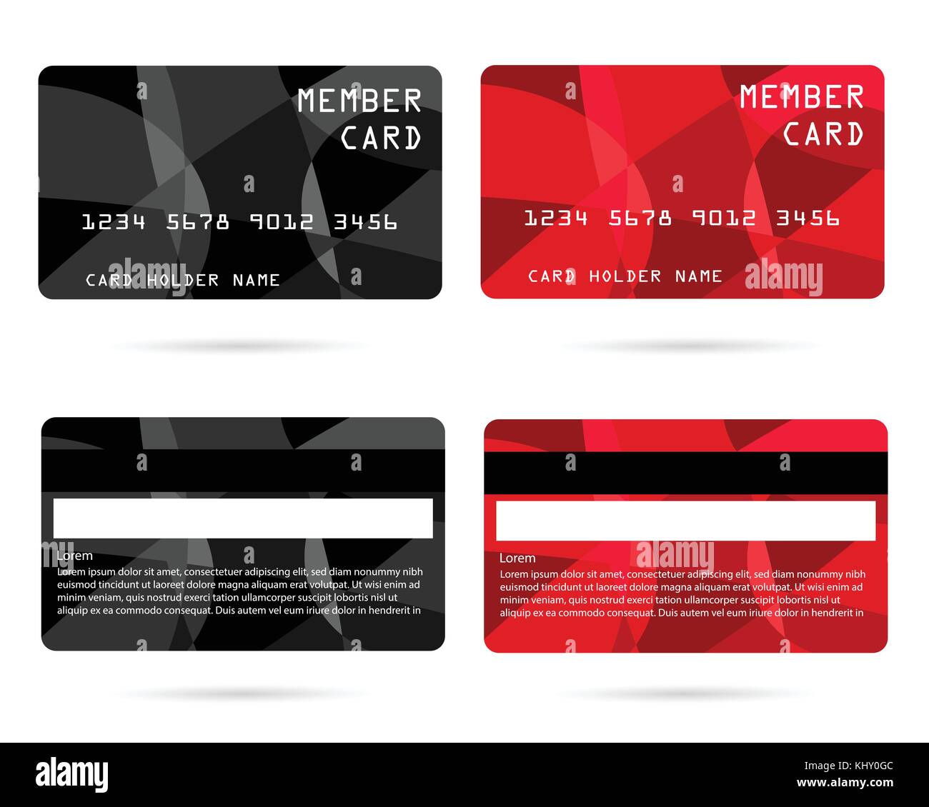member card, business VIP card, design for privilege member,vector ...