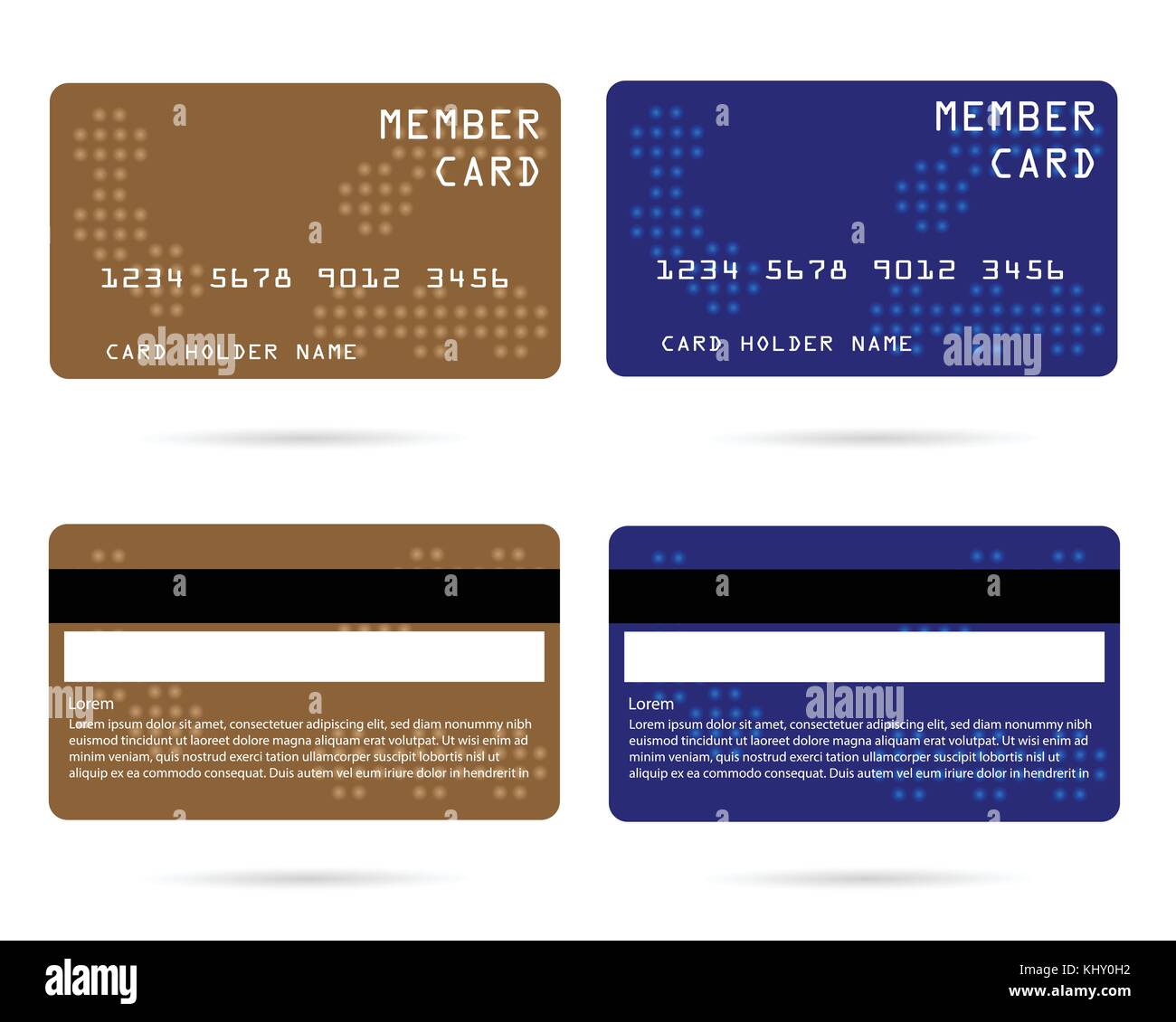member card, business VIP card, design for privilege member,vector ...