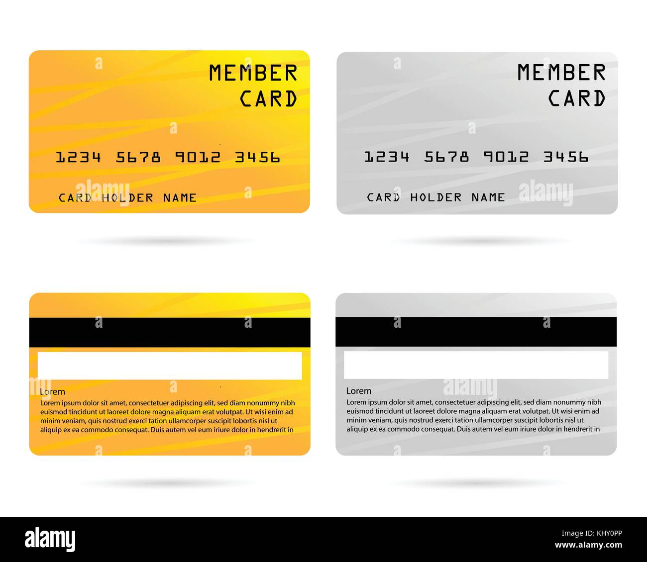 member card, business VIP card, design for privilege member,vector ...