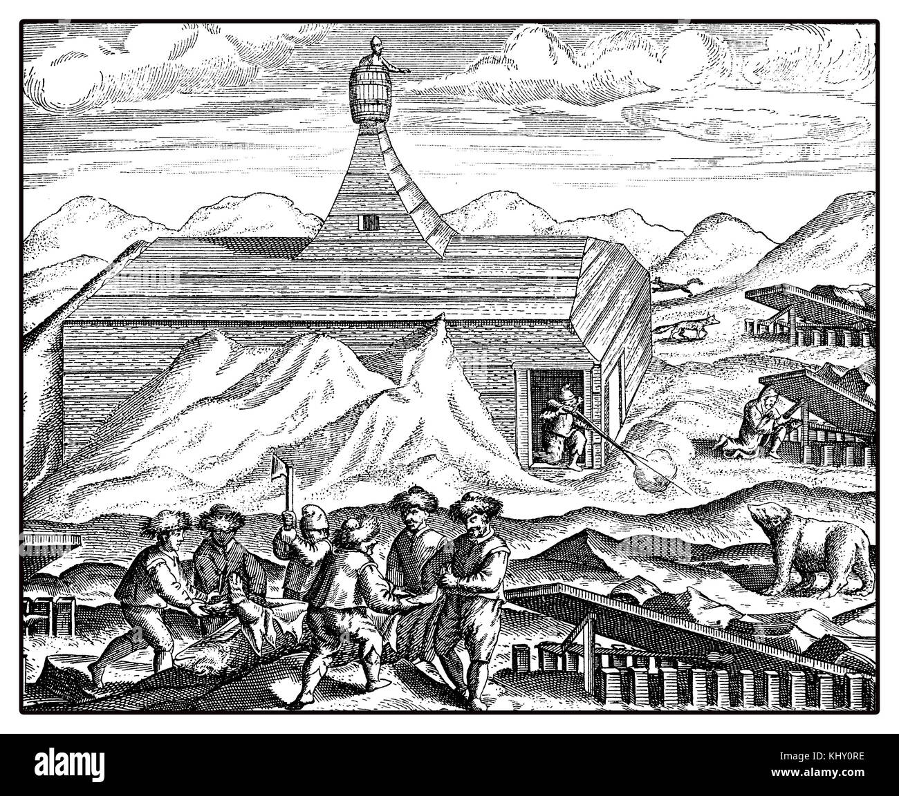 William Barents expedition to Artic in the XVI century, hunting and ...
