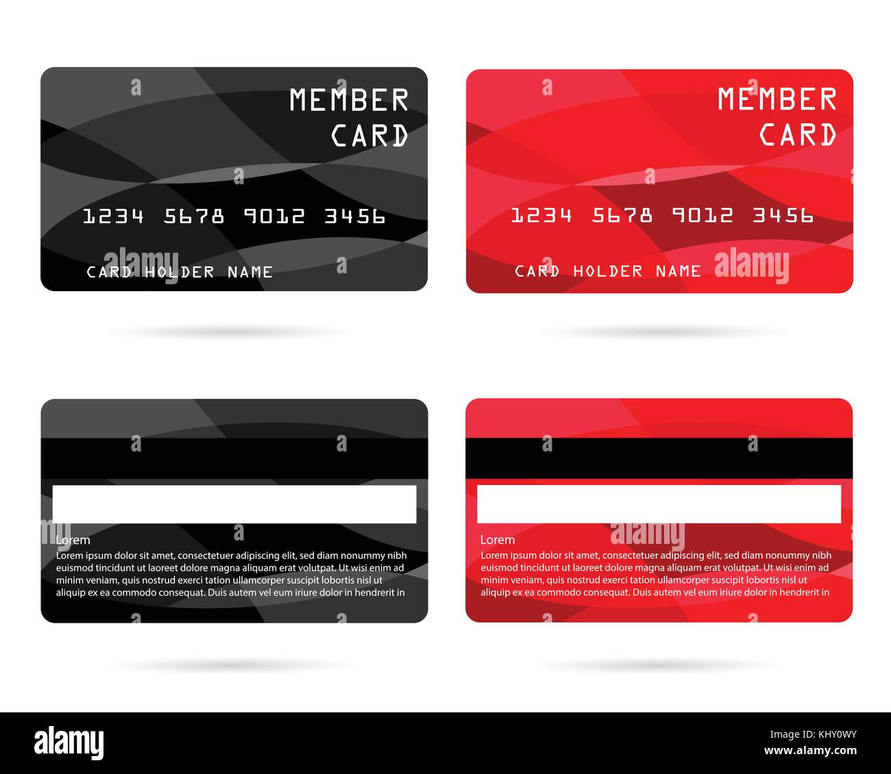 member card, business VIP card, design for privilege member,vector ...