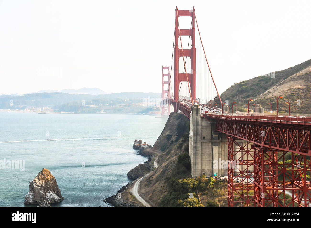 Golden Gate Bridge from viewpoint, San Francisco Stock Photo - Alamy