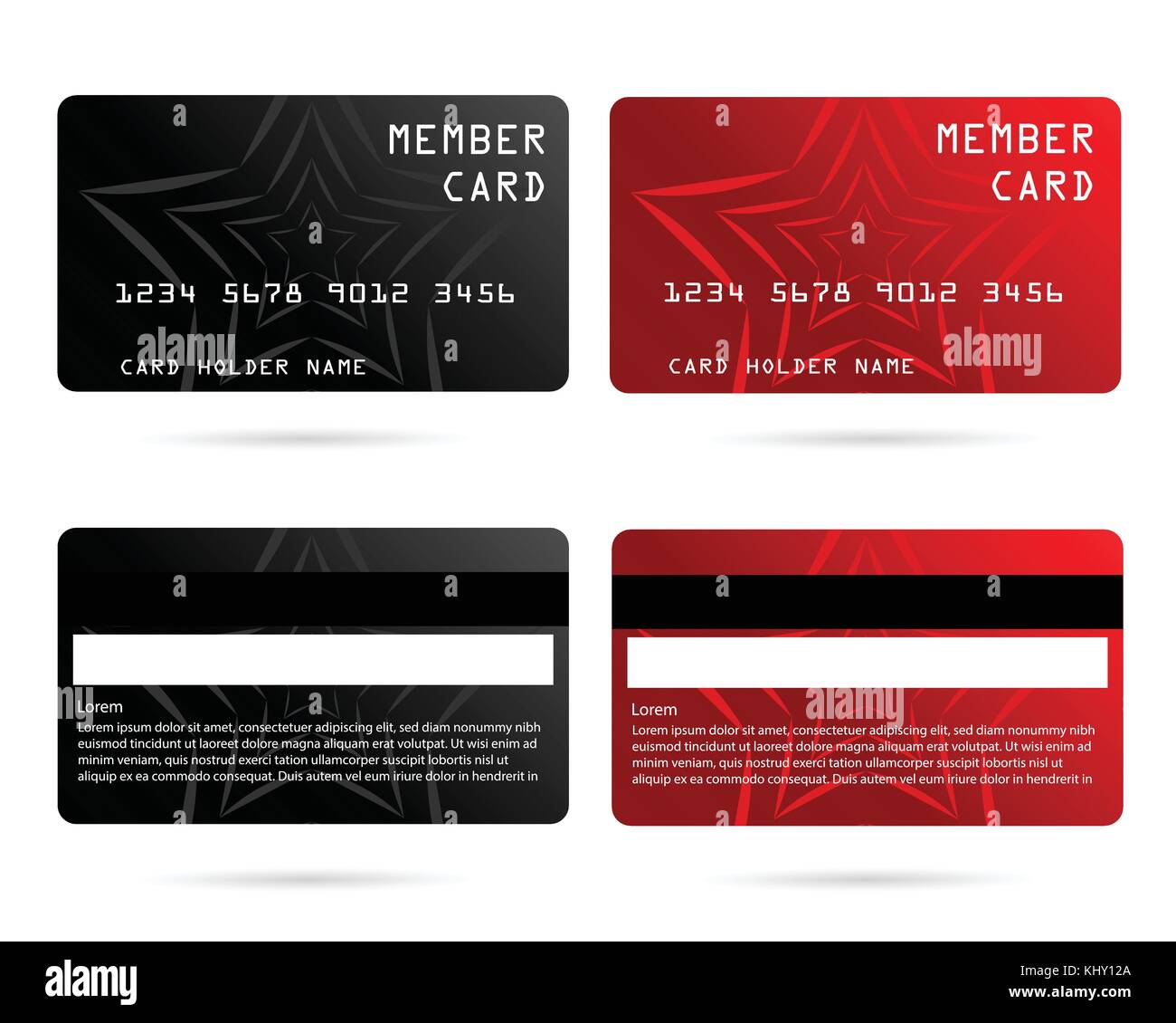 member card, business VIP card, design for privilege member,vector ...