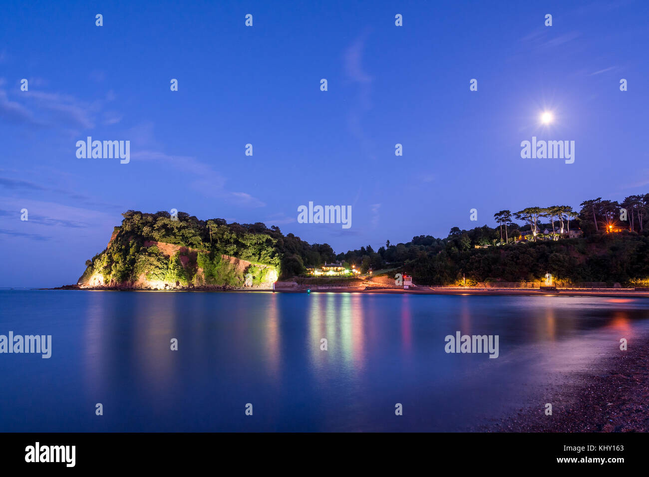 The ness, Shaldon, taken from Teignmouth Beach Stock Photo - Alamy