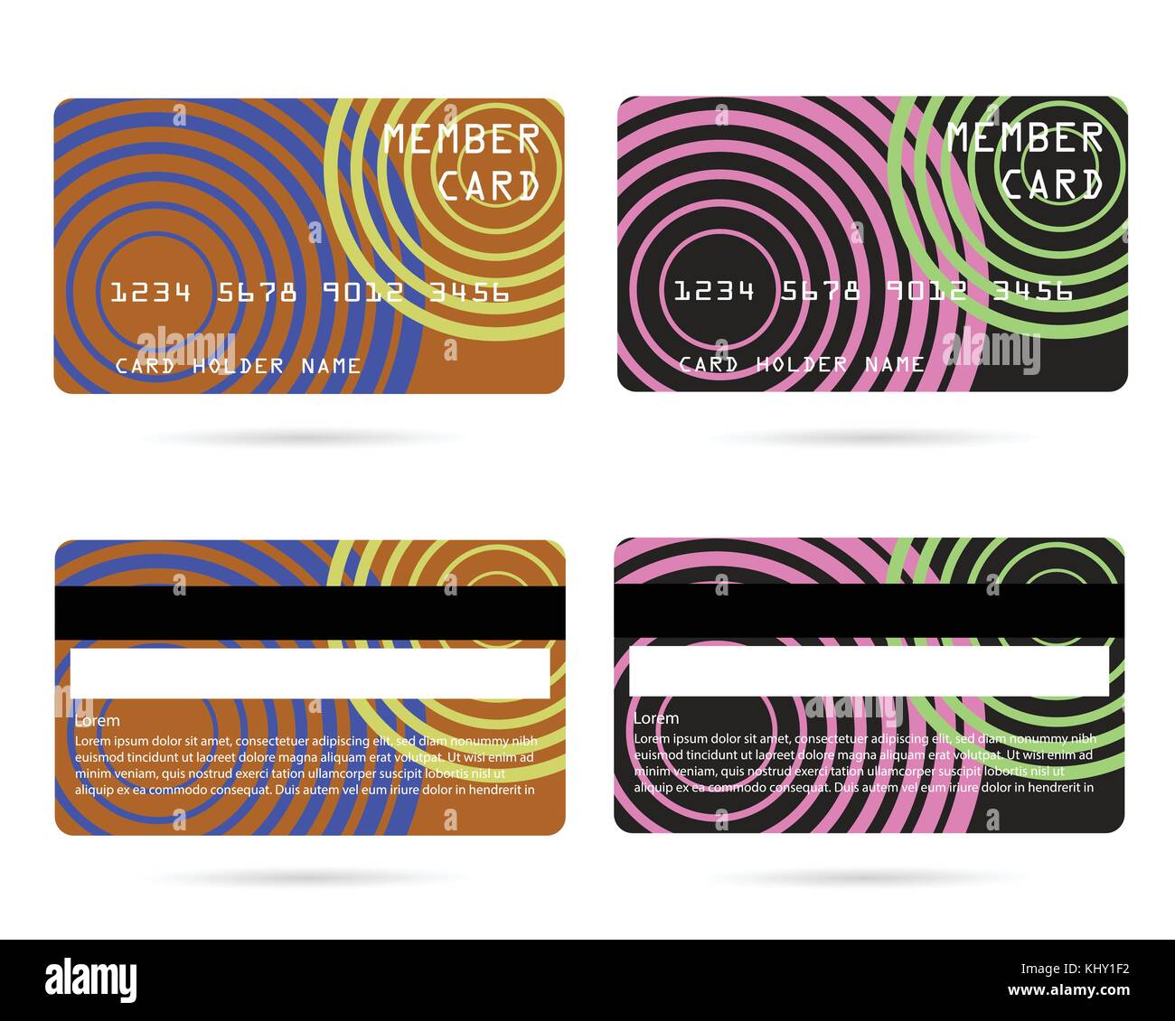 member card, business VIP card, design for privilege member,vector ...