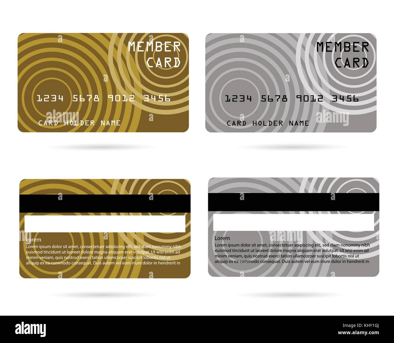 member card, business VIP card, design for privilege member,vector ...