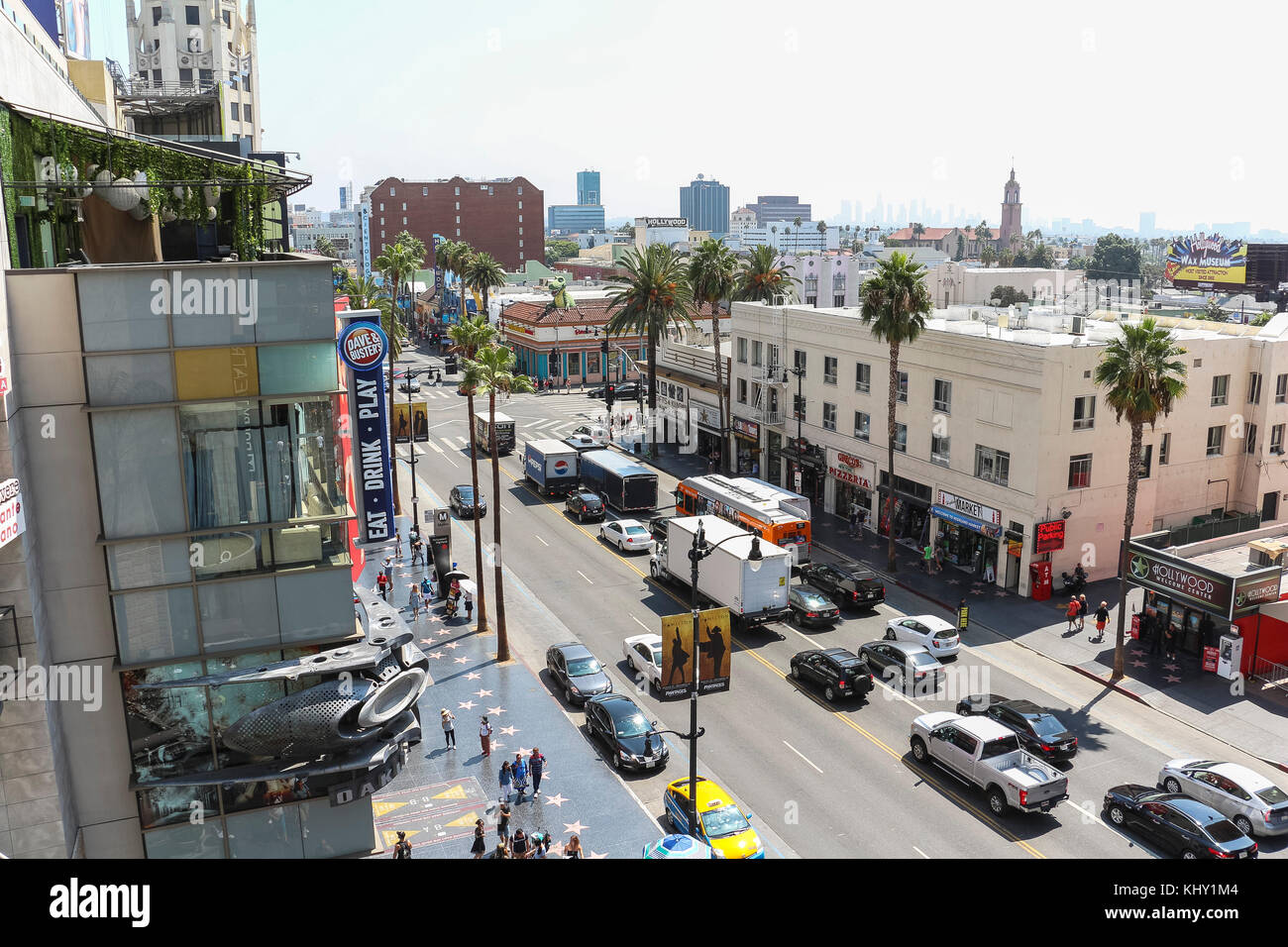 Hollywood street view on hi-res stock photography and images - Alamy