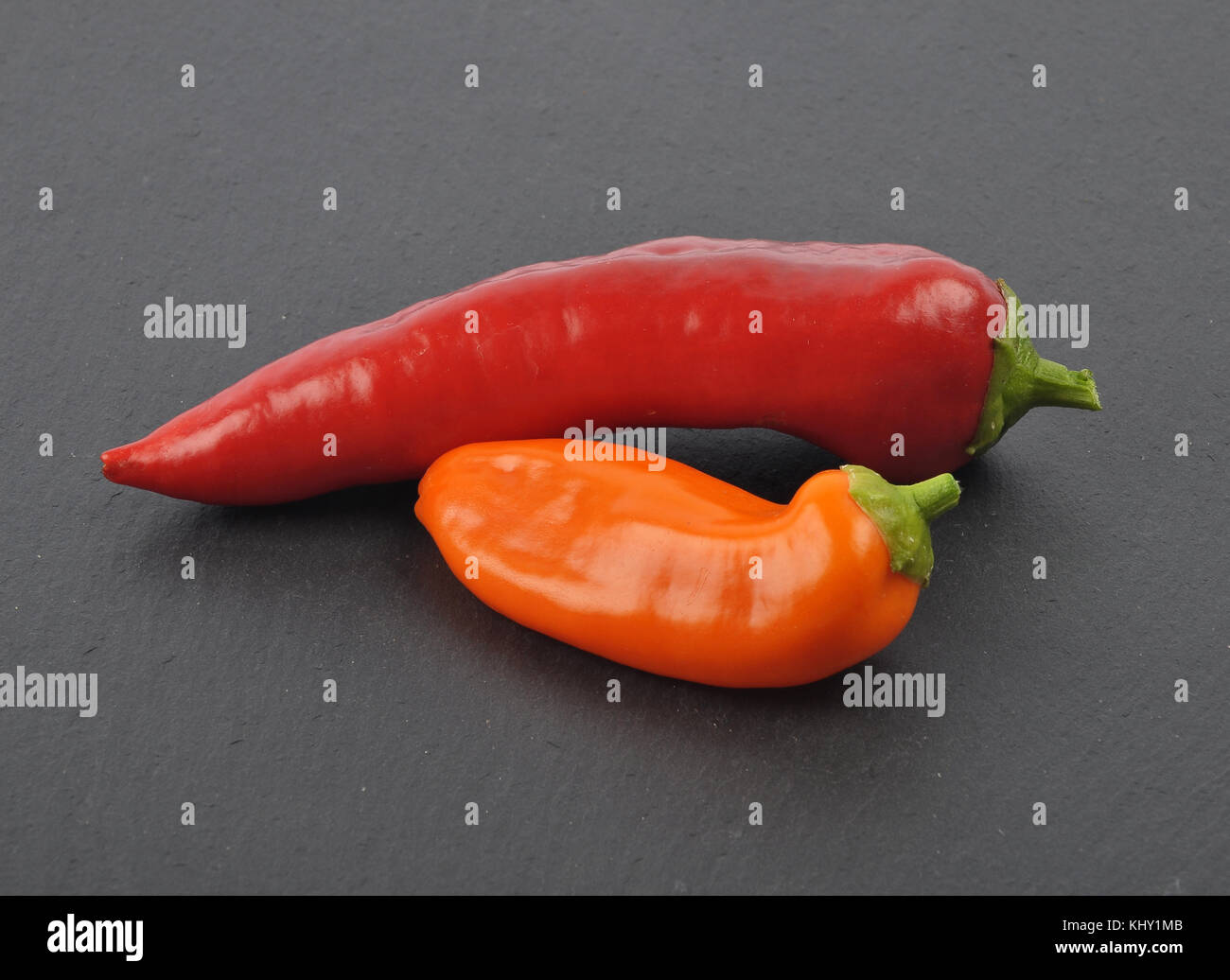 Ball pepper on slate Stock Photo - Alamy