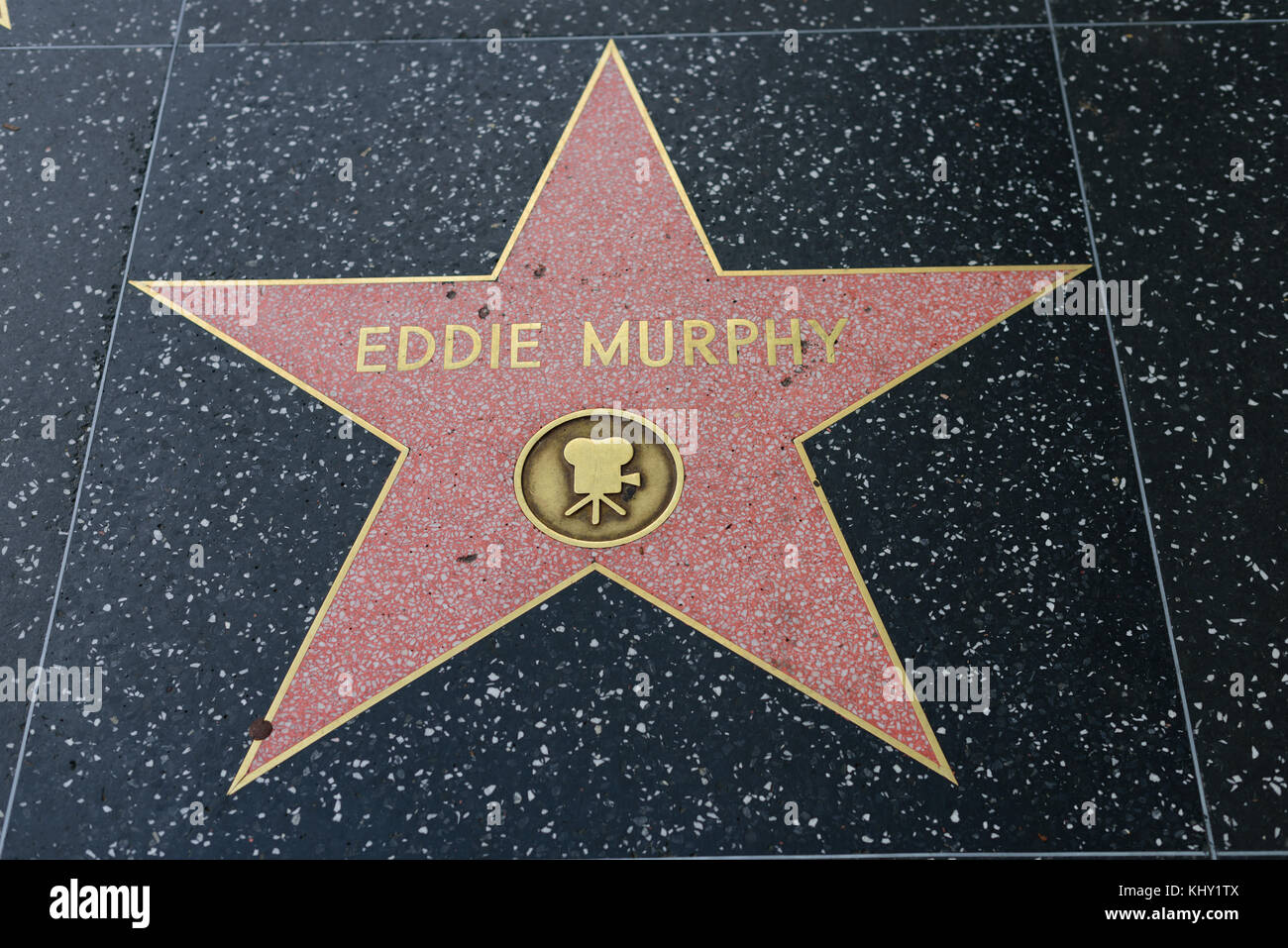 HOLLYWOOD, CA - DECEMBER 06: Eddie Murphy star on the Hollywood Walk of ...