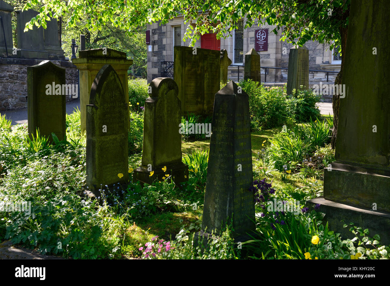 Scottish churchyard gravestones hi-res stock photography and images - Alamy