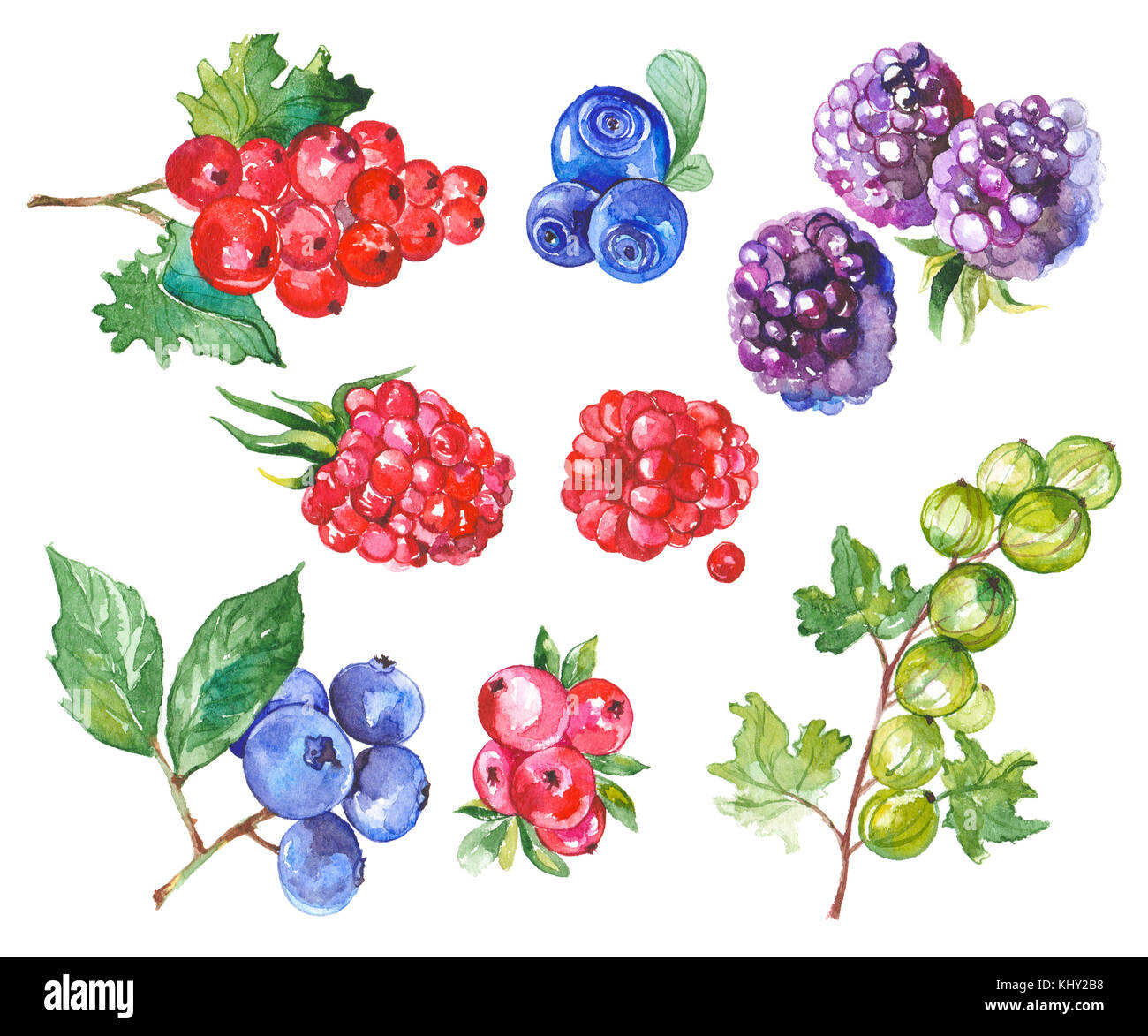 Hand drawn slice watermelon Cut Out Stock Images & Pictures - Alamy