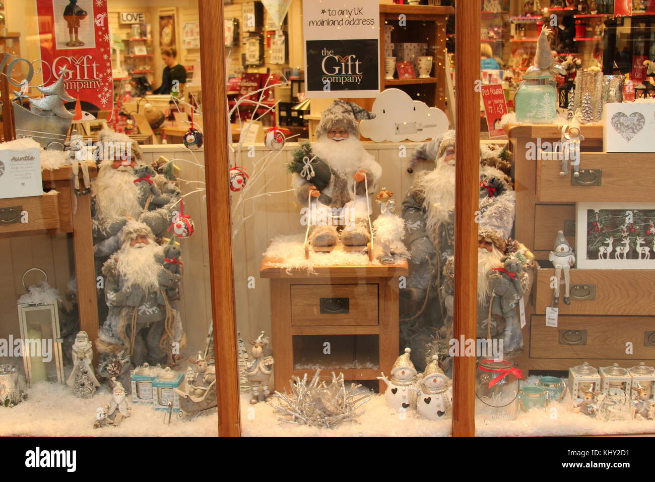 Shops getting ready for Christmas early Stock Photo - Alamy