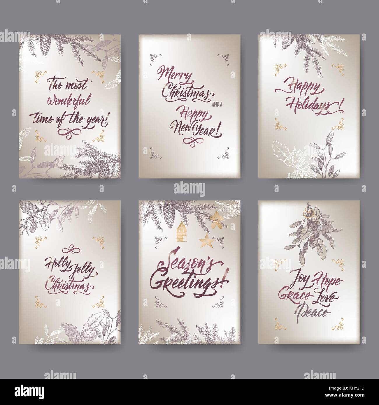 Silver pine Stock Vector Images - Alamy