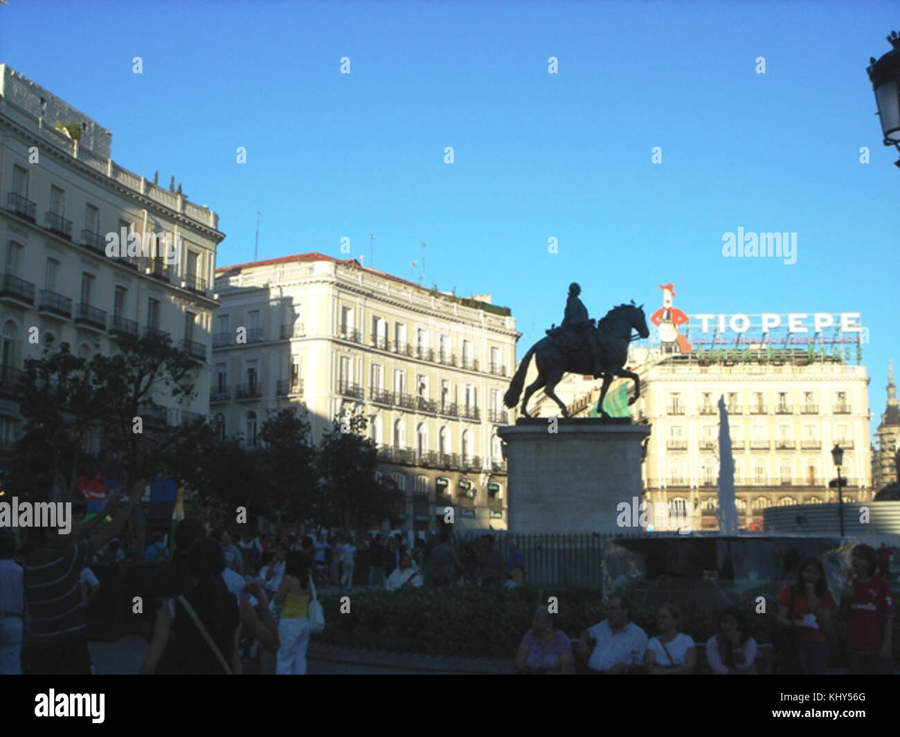 The Puerta del Sol in Madrid is a historic square known for its central ...
